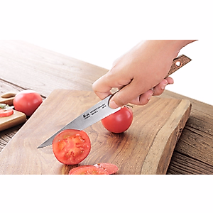 Cangshan W Series 60126 German Steel Serrated Utility Knife, 5-Inch