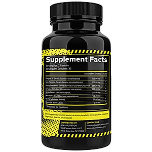 Testosterone Booster for Men - Male Enhancing Supplement with Horny Goat Weed & Tongkat Ali - Muscle Builder Enlargement Pills - Natural Test Booster Increased Desire, Energy, Stamina, Libido (2 PACK)