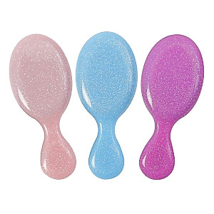 Toddler Detangler Hair Brush Travel Detangling Brushes 3Pcs Women Valentines Day Best Gift Small Wet Hair Brush For Baby Kids Pocket hairbrush Pro, for Curly Hair, Wet Dry Hair Tangle Brush