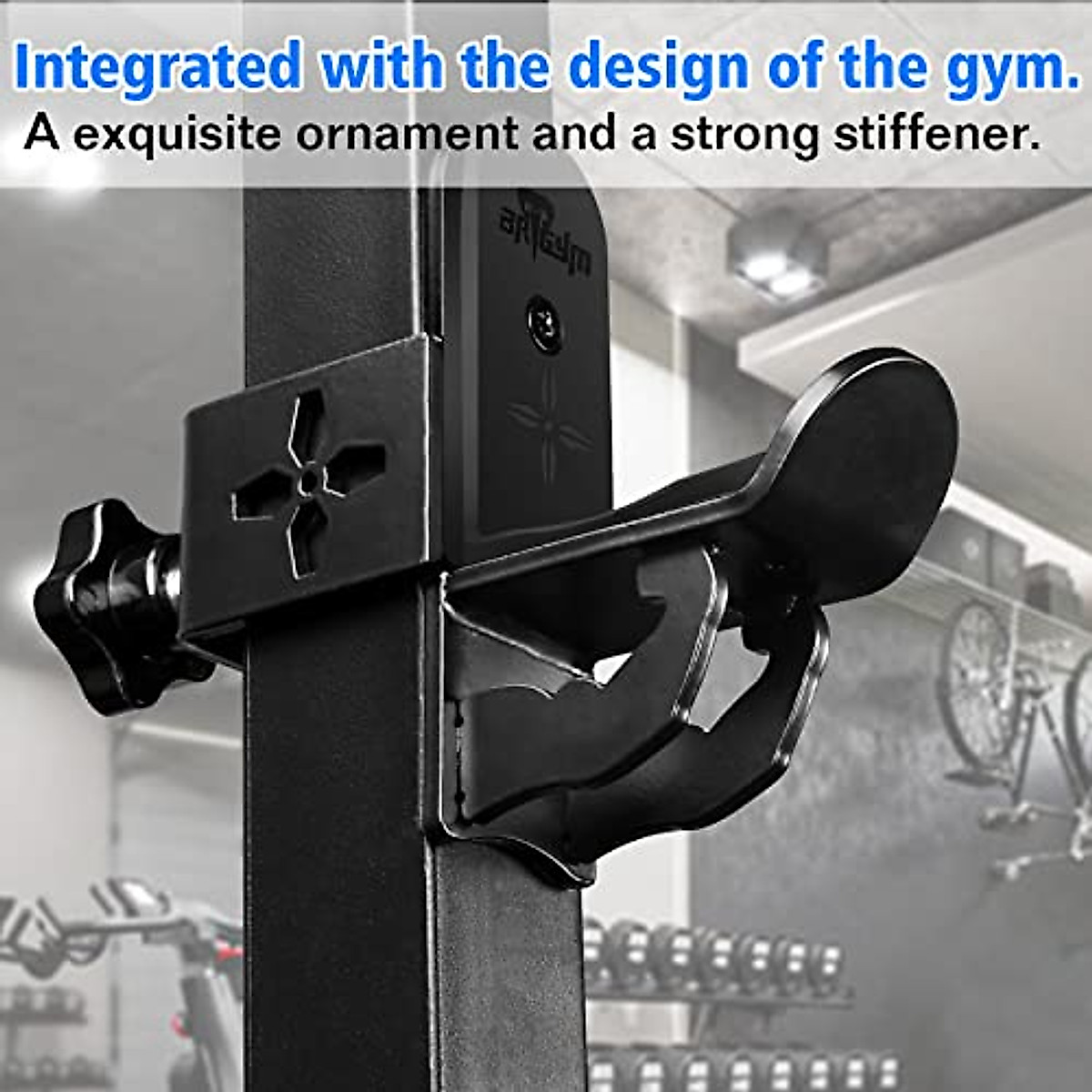 BRTGYM J Hooks Power Rack for 2x2 Squat Rack Power Cage with 1" Holes, 1000lbs Capacity J Cups, 5GA Steel Constructed