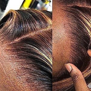 28inch Honey Blonde Lace Front Wig Human Hair 13x4 HD Transparent 4/27 Highlight Ombre Lace Front Wigs Human Hair Pre Plucked With Baby Hair 180% Density Body Wave Human Hair Wigs