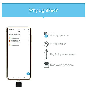 LightREC - Mini Voice Activated Recorder, Lightweight Aluminium Case, 26 Hours Recording Battery Time, 94 Hours Capacity - by aTTo Digital