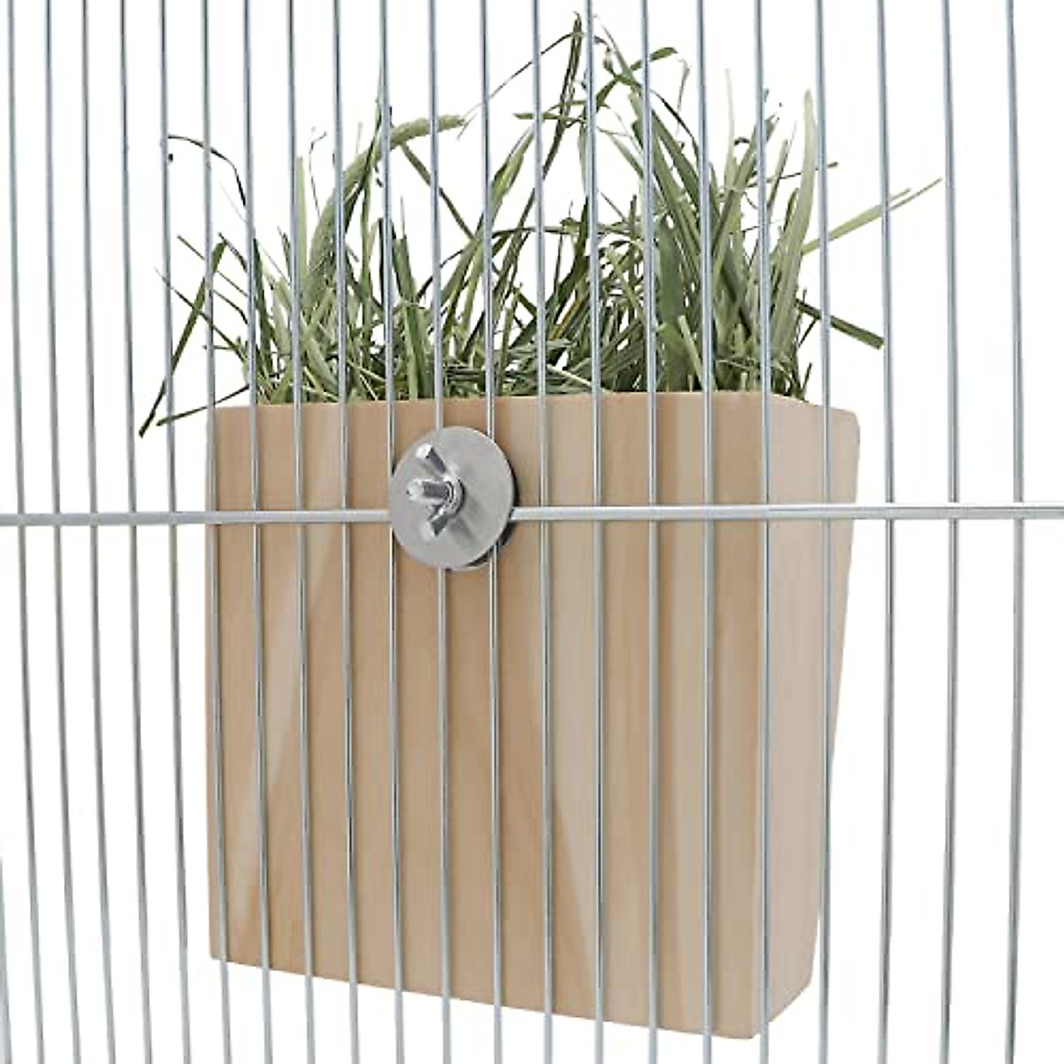 Rabbit Hay Feeder Guinea Pig Hay Rack Wooden Hay Holder for Small Pets Bunny Guinea Pig Chinchilla (Hay Feeder-B)