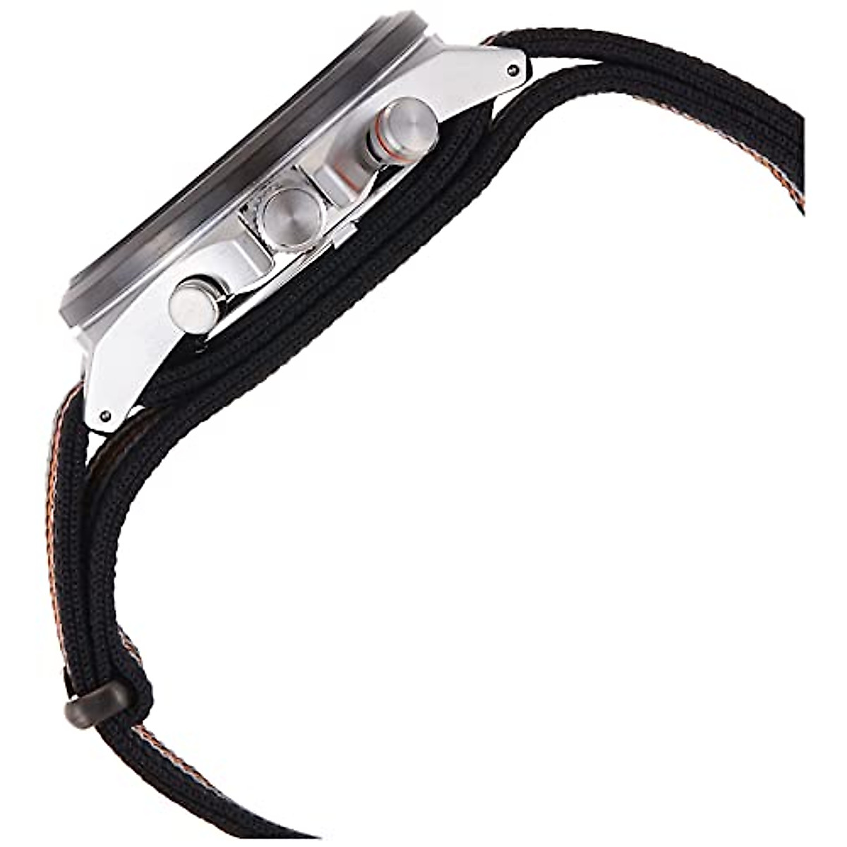 SEIKO SSB403 Watch for Men - Essentials Collection - Quartz Chronograph, Tachymeter, Gray Dial with Metallic and Orange Accents, Racing Stripe Strap, and Water-Resistant to 100m