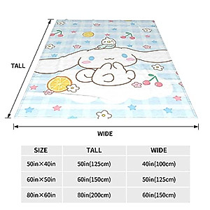 TuiXinAP Blanket Soft Cozy Flannel Lightweight and Comfortable Bedroom Living Room Sofa Throw Blankets for Adults Kids,50''x40''