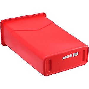 Global Industrial Slim Trash Can, 23 Gallon, Red