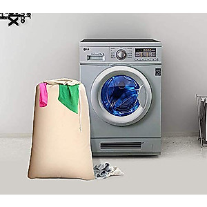 Simpli-Magic 79164 Canvas Laundry Bags Size: 28" x 36", Versatile - Multi Use – Bulk Pack - (Pack of 4)