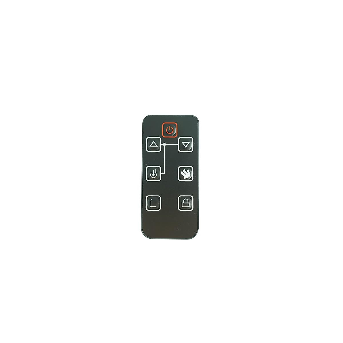 Remote Control for FEBO ZHS-30-B 384-15A-20-13E F18-I-008-018C F15-I-005-009 15IN-23-100 F15-I-005-031B LED 3D Flame Electric Infrared Fireplace Space Heater