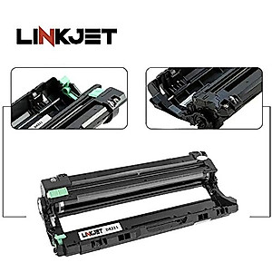LINKJET Compatible DR221 Drum Replacement for Brother DR221CL DR-221CL Drum Unit for Use in Brother HL-3170CDW MFC-9330CDW HL-3140CW MFC-9130CW MFC-9340CDW Printer(Black,Cyan,Magenta,Yellow)