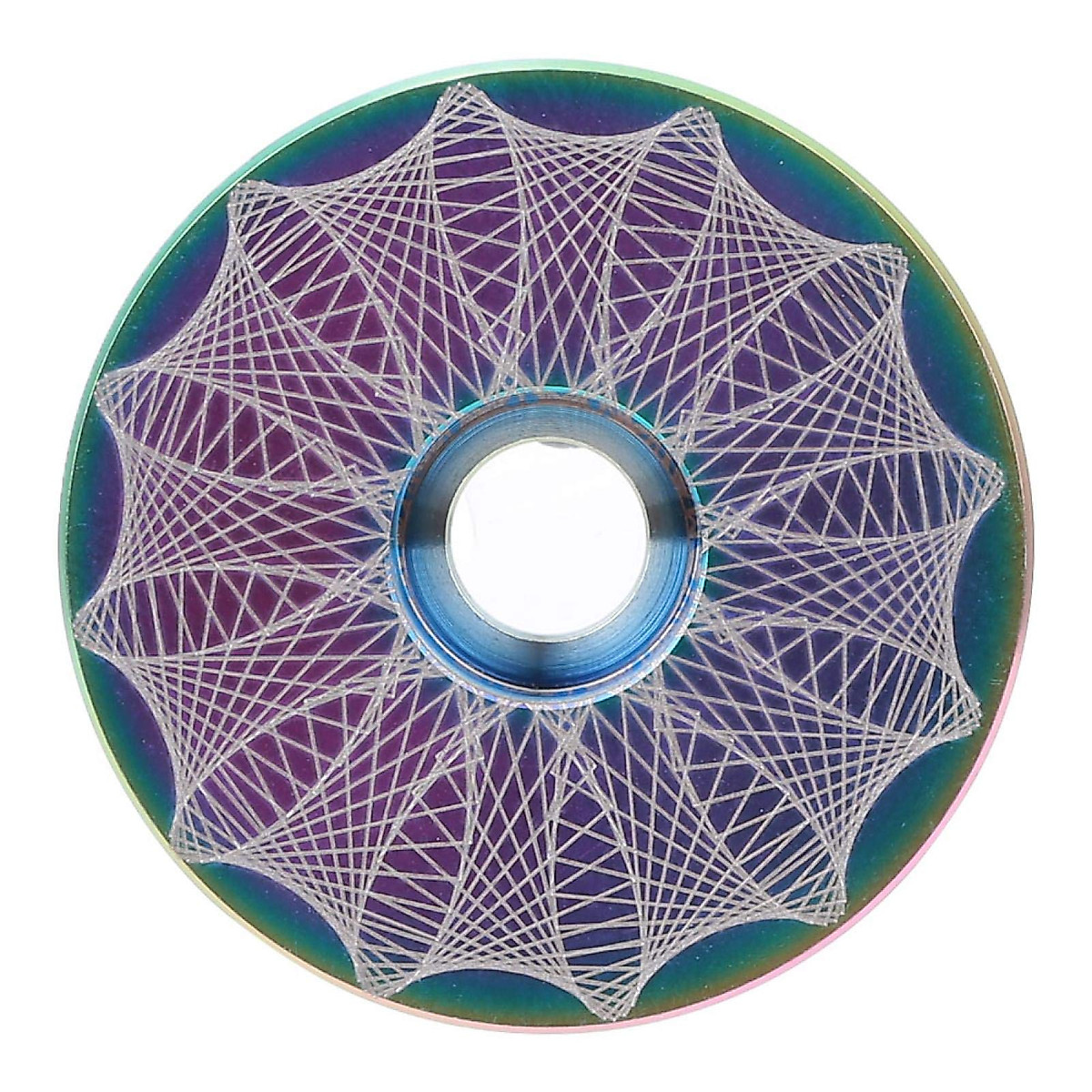 Germerse Headset Top Cap, 2 pcs 28.6mm Titanium Alloy Headset Cap with Steel Bolt, Bike Stem Top Caps for Road Bike MTB Bike(Colorful)