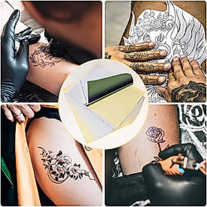 120 Sheets Tattoo Transfer Paper, Stencil Paper for Tattooing, 4 Layers Tattoo Transfer Paper for Tattoo Supplies, A4 Size