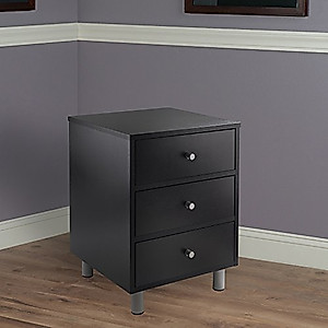 Winsome Daniel Night Stand, Black