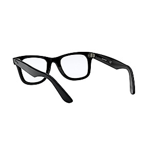 Ray-Ban RX5121 Wayfarer Square Prescription Eyeglass Frames, Black/Demo Lens, 50 mm