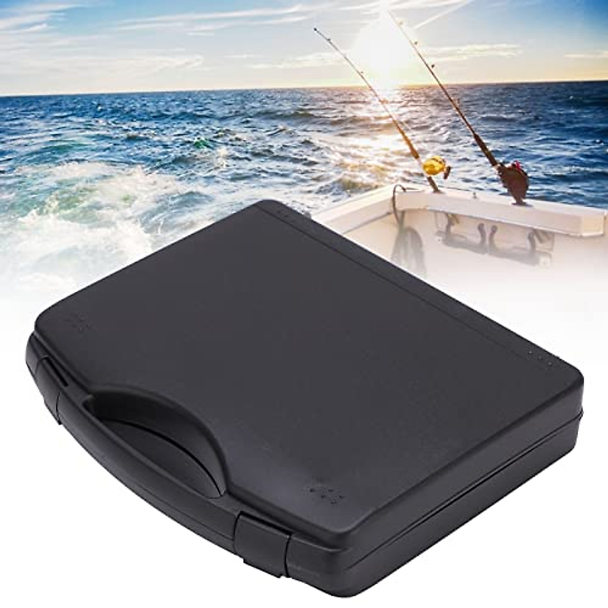 HAOX Fishing Tool Box, Portable Fish Gear Reel Storage Box for Fishing