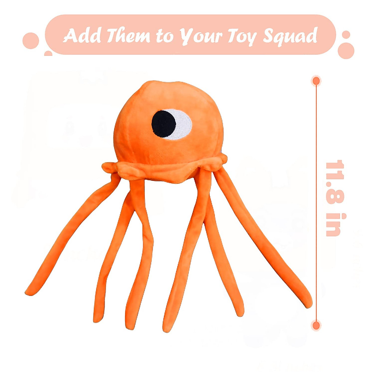 SMEARUS Garten of Banban, 11.8" Garten of Ban Ban Plush Monster Horror Game Garden of Ban Ban Plushies, Birthday Party Favors Gifts (Orange)