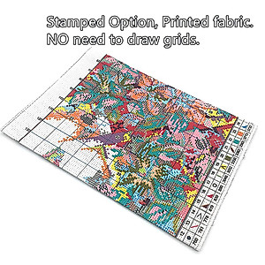 Cross Stitch Kits, Three Birds Awesocrafts Easy Patterns Cross Stitching Embroidery Kit Supplies Christmas Gifts, Stamped or Counted (Birds, Stamped)