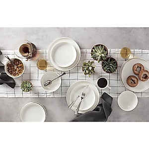 Oneida White 24 Seven Piece Dinnerware Set, 12 Count, Dorm Necessities, Dorm Essentials