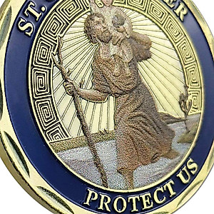 St. Christopher Challenge Coin for Travelers