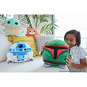 Star Wars Cuutopia 10-inch Boba Fett Plush, Soft Rounded Pillow Doll, Collectible Gift for Kids & Fans Ages 3 Years Old & Up includes Toy