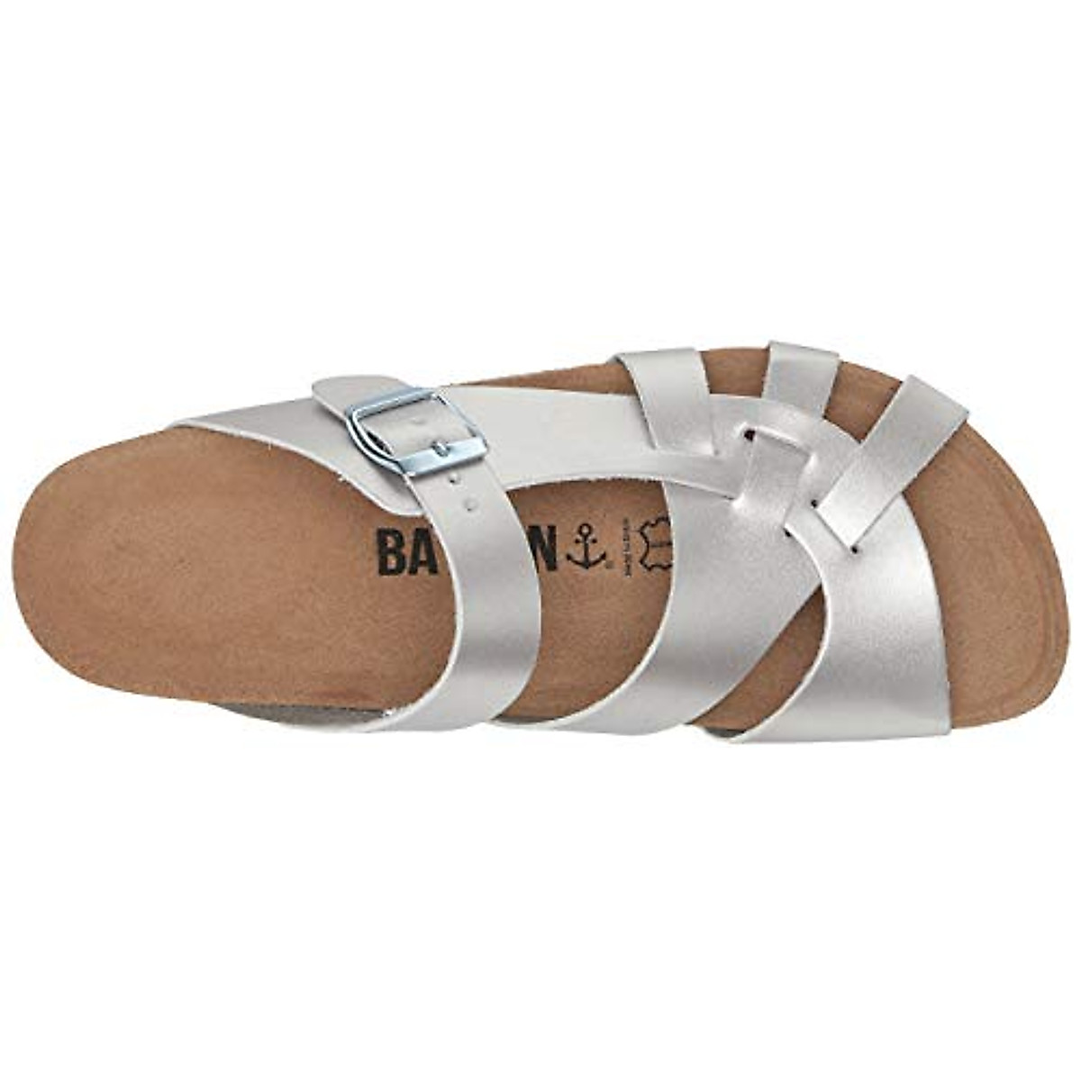 BAYTON womens Licha Sandal, Silver, 10
