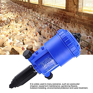 0.2%-2% Adjustable Fertilizer Injector, Automatic Dosing Device Irrigation Injector Chemical Liquid Doser Dispenser Dosatron Injector Powered by Water Dosing Pump for Garden