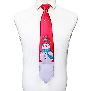 JEMYGINS Original 4PCS One-off Christmas Tie Mens and boys Necktie for Festival (7)