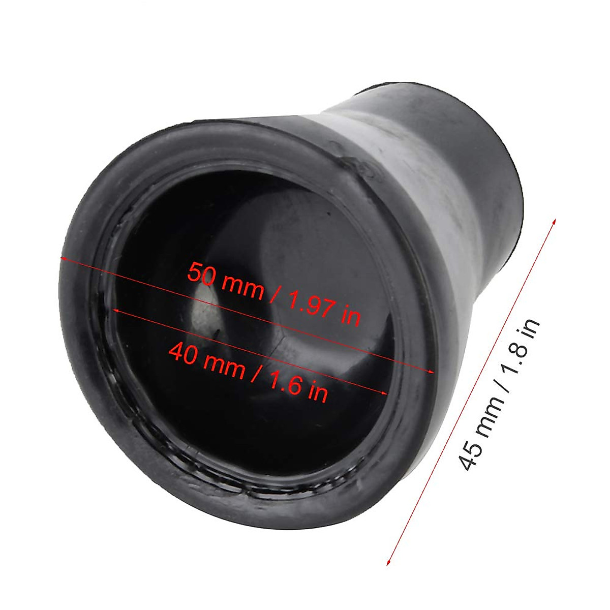 Black Golf Suction Cup, Made of Rubber Durability Golf Suction Putter Grip Ball Retriever Grabber