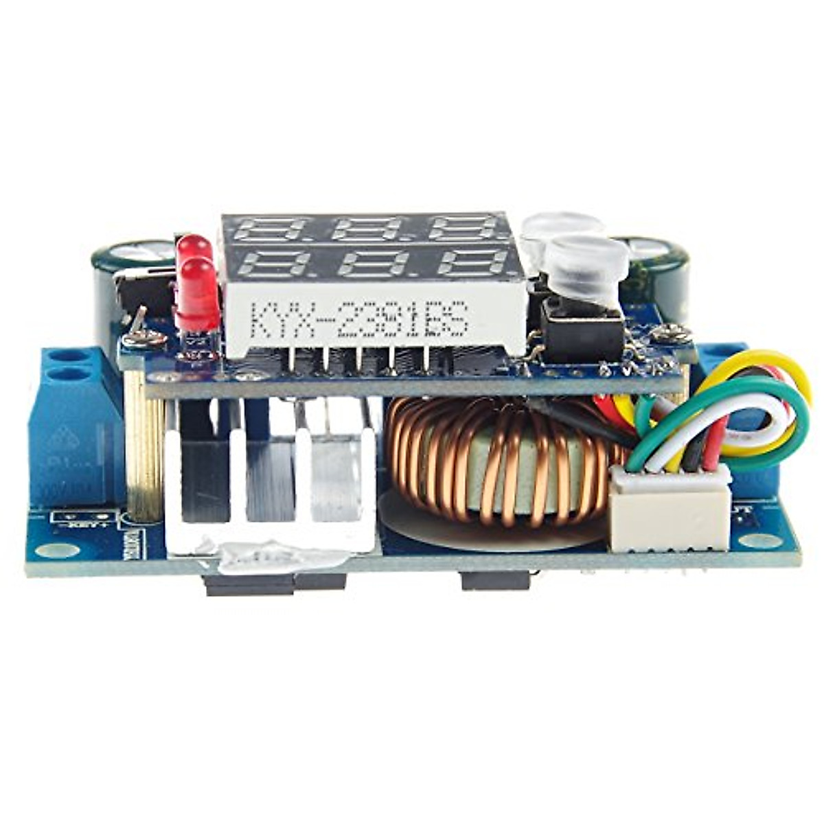 5A Buck Converter, KNACRO Voltage Regulator Board DC 6-36V Down to 1.25-32V 5A CC CV MPPT Solar Controller Module 24v to 12v 5v for Car Power Supply