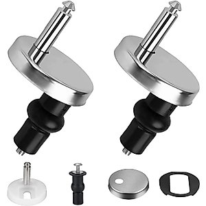Colomira Toilet Seat Fixings, 2 Pcs Universal Quick Release Toilet Seat Fittings, Stainless Steel Toilet Seat Screws Kit for WC Toilet Blind Holes