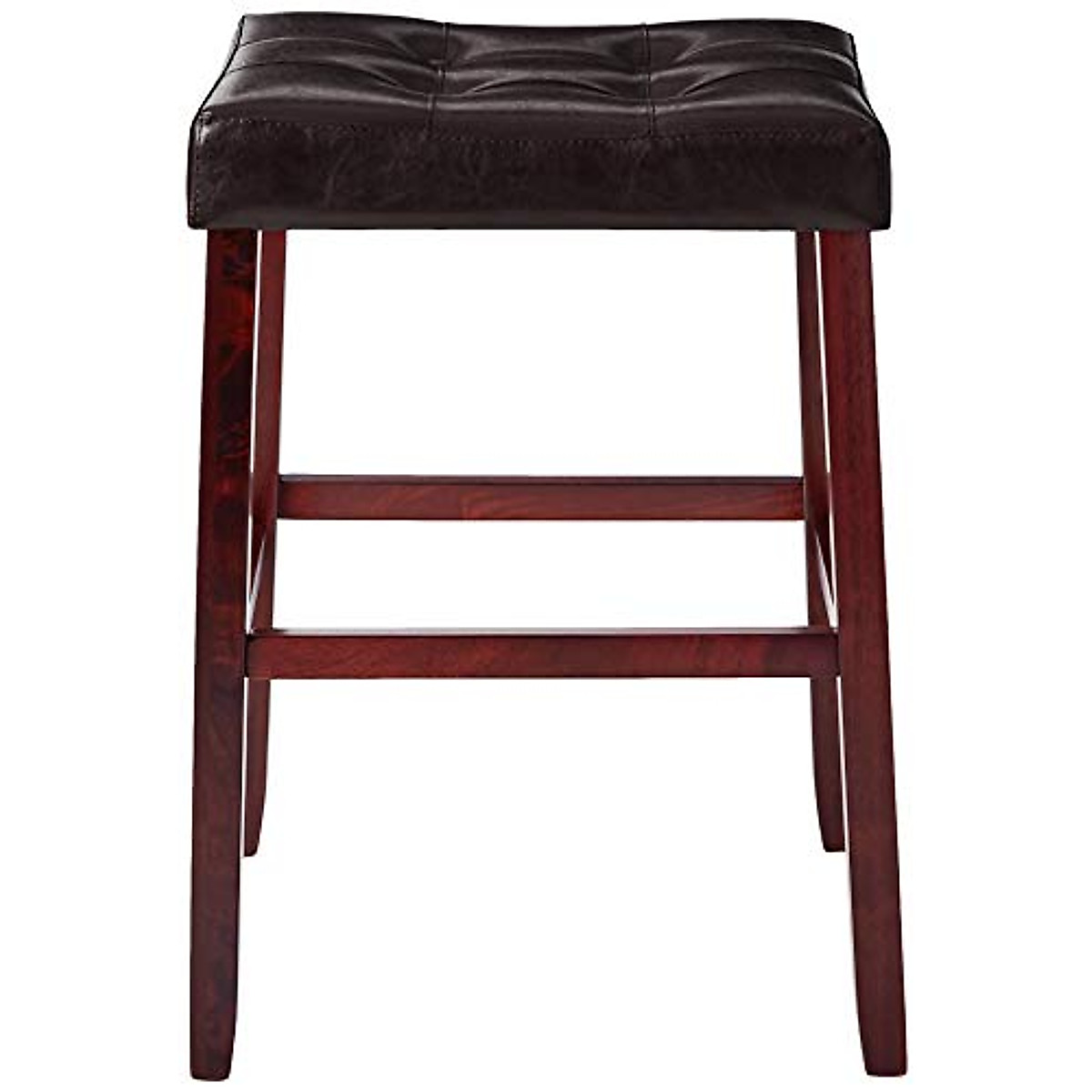 Crown Mark 2987 Kent Saddle Chair, Espresso, 2 Per Box