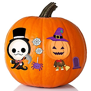 48 Pcs Make Your Own Halloween Sticker Sheets for Kids Home Classroom Party Favor Games Art Craft School Rewards