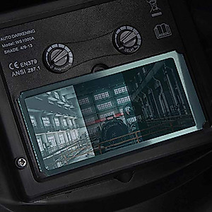 Holulo Solar Power Auto Darkening Welding Helmet Wide Viewing Field Welder Hood for MIG TIG ARC Cap Mask (Ghost of Death)