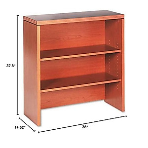 HON 11500 Series Valido Bookcase Hutch, 36 W by 14-5/8 D by 37-1/2 H, Mahogany