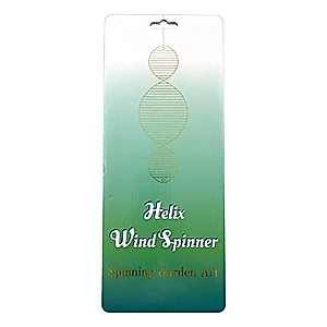 Beauty and the Wind Wind Spinner Metal Garden Spinners Outdoor Garden Art for Backyard Outdoor Hanging Decor and Spinners for Yard and Garden Ornaments 3D Shape (Silver Helix)