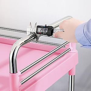 Rolling Utility Cart,Qiwey Medical Utility Cart with Drawers,3-Tier Esthetician Cart with Wheelsfor Beauty Salon SPA Commercial Hospital Office Lab Cart White