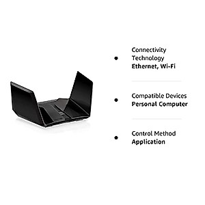 NETGEAR Nighthawk 12-Stream WiFi 6E Router (RAXE500) | AXE11000 Tri-Band Wireless Speed (Up to 10.8Gbps) |New 6GHz Band | Coverage up to 2,500 sq. ft. and 60 Devices (Renewed)