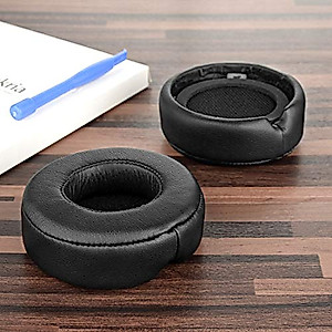 Geekria QuickFit Replacement Ear Pads for Monster Beats MIXR Headphones Earpads, Headset Ear Cushion Repair Parts (Black)