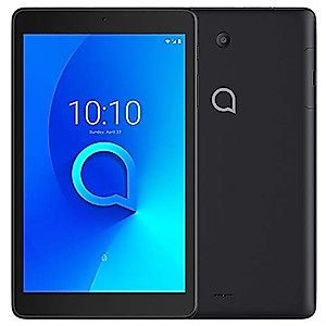 Alcatel 3T 8 9032T (32GB, 2GB) 8.0" Cellular Tablet with Calling, 4080mAh Battery, Face Unlock, Android 10, GPS, US 4G LTE GSM Unlocked (T-Mobile, AT&T, Metro, Straight Talk) (Black)