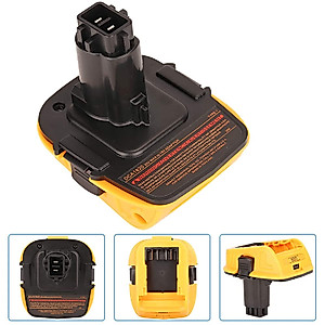 TPDL DCA1820 Battery Adapter Replace for Dewalt 18V to 20V Lithium Ion Battery Converter, Work for Dewalt 18V Nicad & Nimh Battery Power Tools (2 Packs)