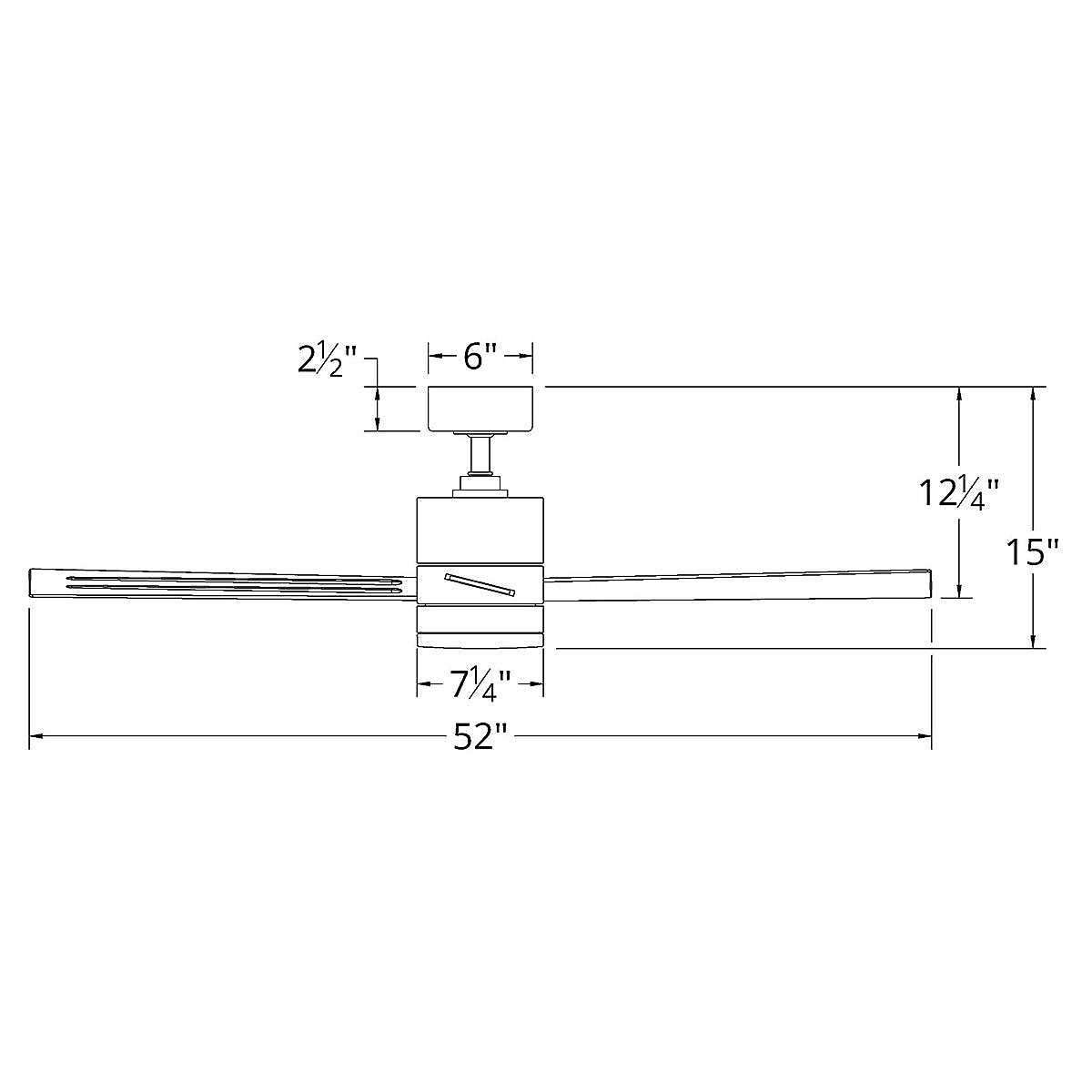 Axis Smart Indoor and Outdoor 3-Blade Ceiling Fan 52in Matte White with 3000K LED Light Kit and Remote Control works with Alexa, Google Assistant, Samsung Things, and iOS or Android App