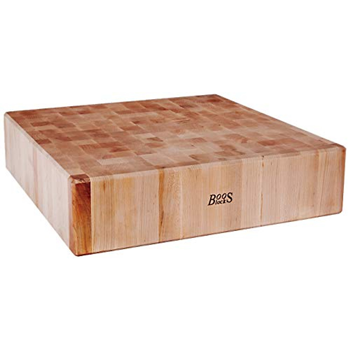 John Boos Block BB01 Classic Reversible Maple Wood End Grain Chopping Block, 24 Inches x 24 Inches x 6 Inches