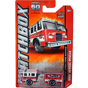 2013 Matchbox MBX Heroic Rescue Pierce Dash Fire Engine Red 100 YEARS