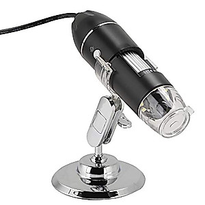USB Microscope,1600X Digital Electron Microscope USB Video Camera 2MP 1600x1200 with 8 LED,High Speed DSP,Macro Lens,8 LED Magnification Endoscope Camera