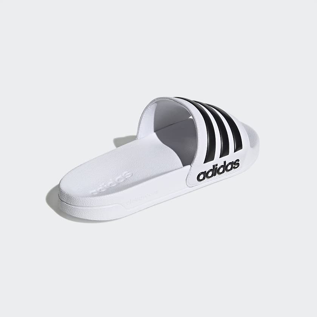 adidas Unisex Shower Slide Sandal, White/Core Black/White, 11 US Men