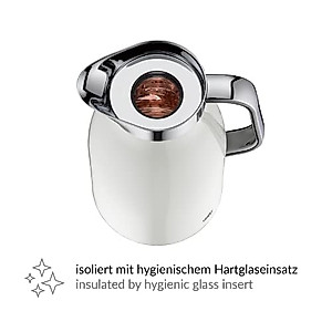 ALFI Thermos Flask, Stainless Steel Plastic Glass, Coconut White, 1 Litre