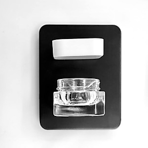 Child Proof 15ml Square jar Glass Containers (40 Pack) Cube Jar | CannaAroma (White Lid)