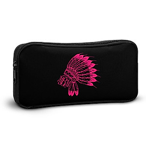 Indian Leader Pencil Case Pencil Pouch Coin Pouch Cosmetic Bag Office Stationery Organizer