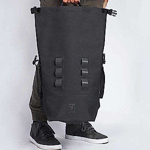 Chrome Industries Urban Ex 2.0 Rolltop Backpack - 15" Laptop Bag, Waterproof, 20 Liter, Black