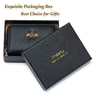 (Bundle of 2 Sets) imeetu Small Women Coin Pouch and Credit Card Holder Wallet