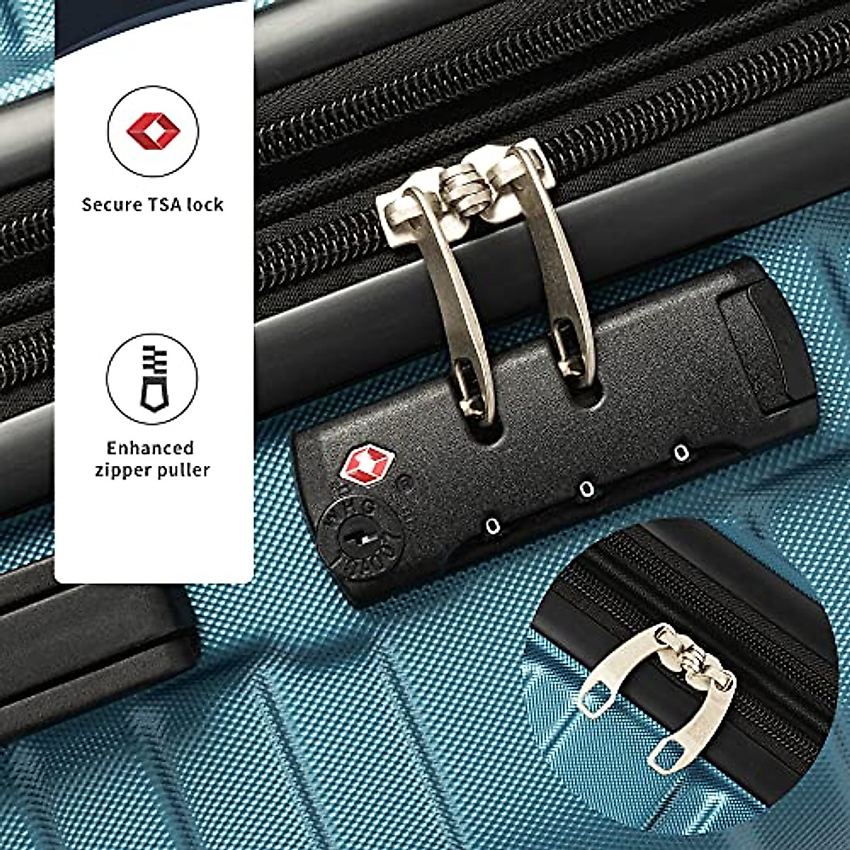 Merax Luggage Sets 2 piece Carry on Luggage Suitcase Sets of 2, Hard Case Luggage Sets Clearance Expandable